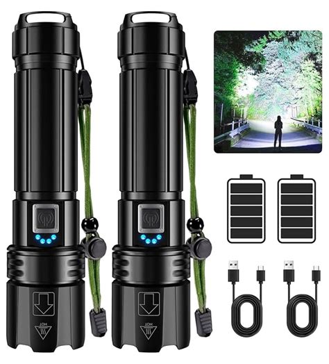 Flashlights High Lumen Rechargeable 990 000 Lumens Super Bright Led