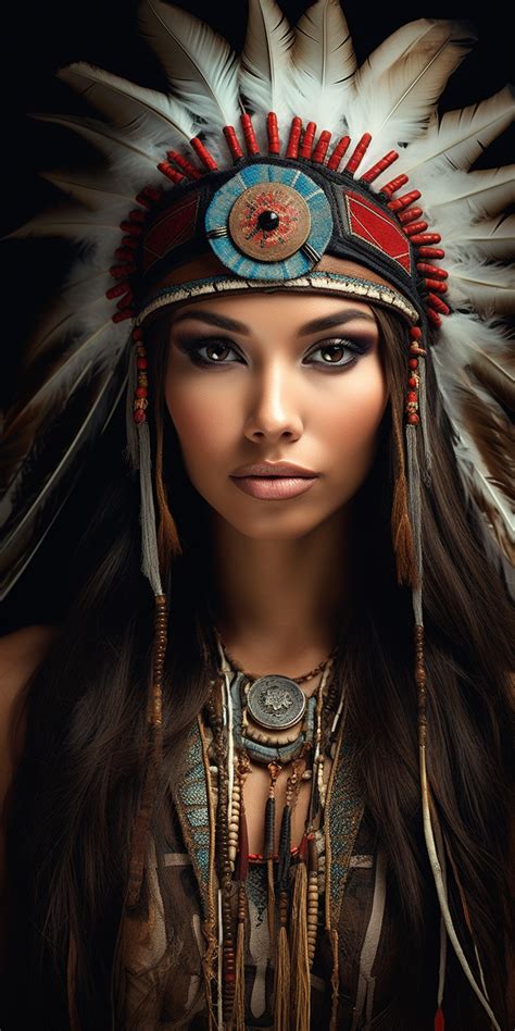 Portrait Of An American Indian Woman Artofit