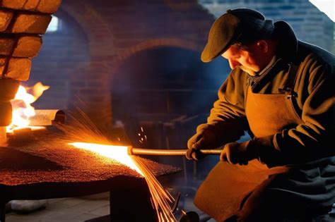 Heritage Forging Techniques At The Forge At Waltham Abbey Essex
