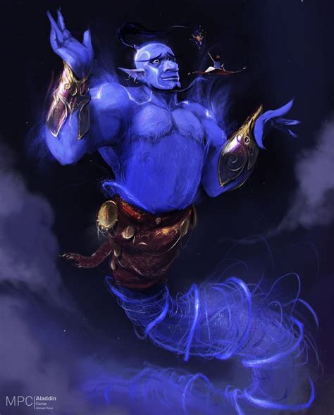Genie Aladdin Fanart Aladdin Genie Live Action Dnd Genie Art Genie