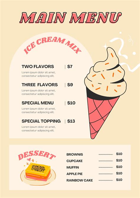 Ice Cream Express Menu At Noah Stretch Blog
