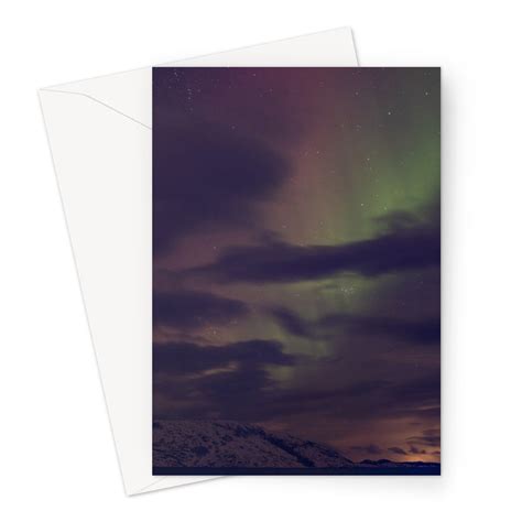 Cloudy Aurora Greeting Card Grasshopper Geography