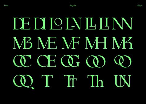 Flora Typeface Behance