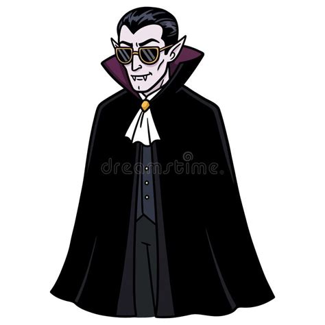Comic Book Style Vampire With Sunglasses Vector Cool Vampire Character