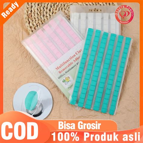 Jual 96pcsset Tack It Clay Glue Nail Art Diy Perekat Display Kuku Palsu Reuseable Perekat