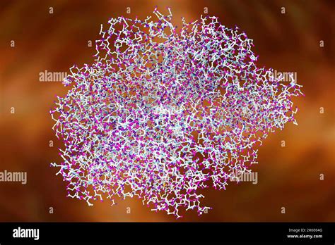 Anthrax Oedema Factor Molecular Model Of Oedema Factor Ef From The