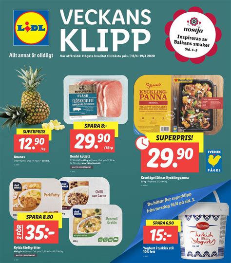 Lidl Reklamblad 13 04 19 04 2020 Lidl Reklamblad 13 04 19 04 2020
