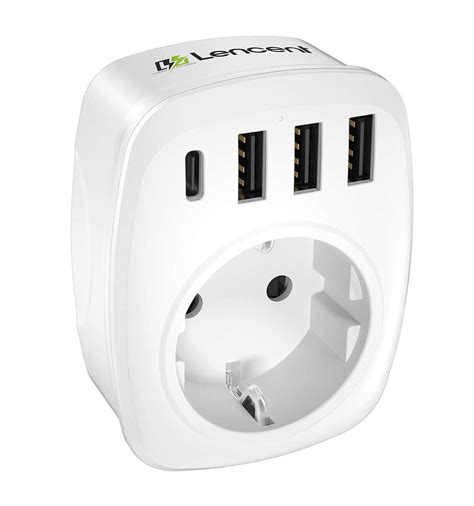 Адаптер розетки USB Lencent 5в1 з 3 портами зарядного пристрою • Краща ...