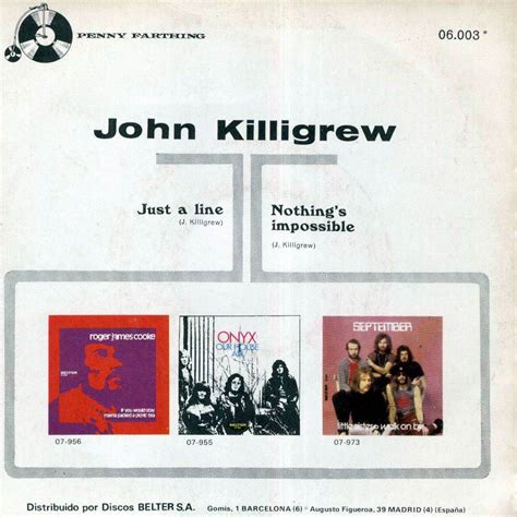 18 Rodas John Killigrew Just A Line Nothing´s Impossible Penny