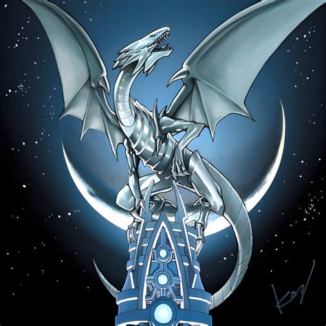 Blue Eyes White Dragon 5 By Ahmedaak On Deviantart