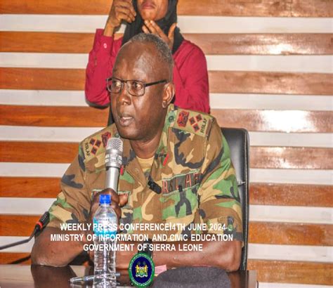 Ecowas Forces Will Operate Under Sierra Leone Soldiers Police Brigadier General Bangura Assures