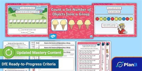 Y1 Count Objects Place Value Within 10 PlanIt Maths Lesson 3