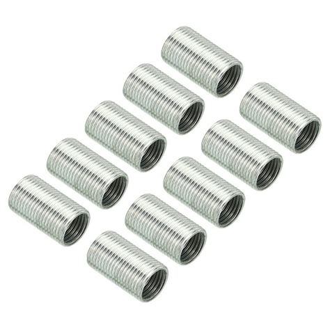 Uxcell M12 To M10 Thread Adapters Sleeve Reducing Nut 20mm Screw Pipe