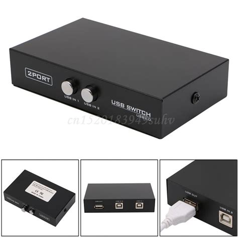 2 Ports Usb20 Sharing Device Switch Switcher Adap Vicedeal