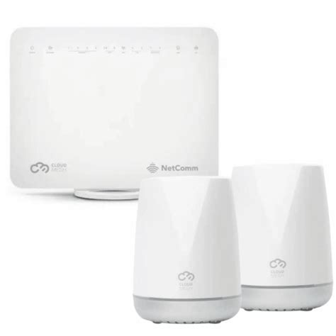 Netcomm Nf20mesh Wifi 6 Gateway With 2 X Ns 02 Satellites
