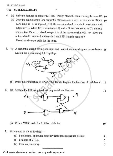 Digital System Design BE Electronics Engineering Semester SE Second Year Old