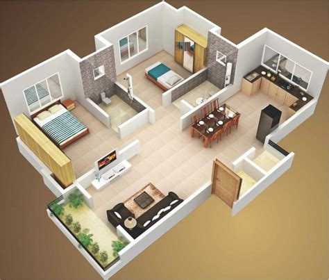 Very Simple House Floor Plans 3d