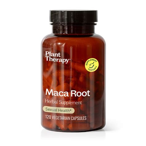 Maca Root Herbal Capsules Supplement To Balance Hormones Plant Therapy