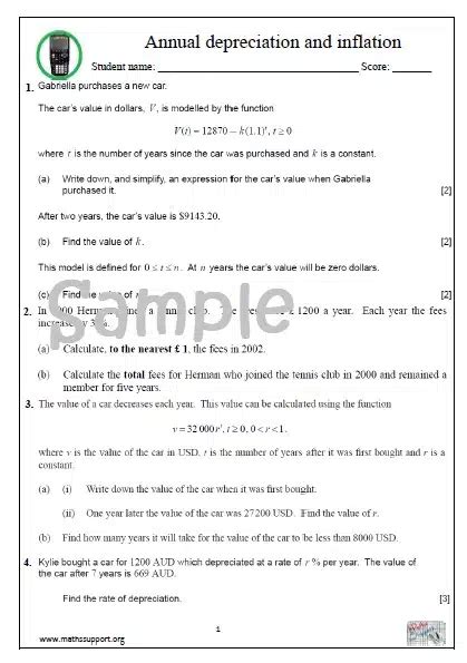 Depreciation Worksheet Maths A Free Rental Property Depreciation