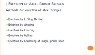 Erection Of Steel Structure Pptx