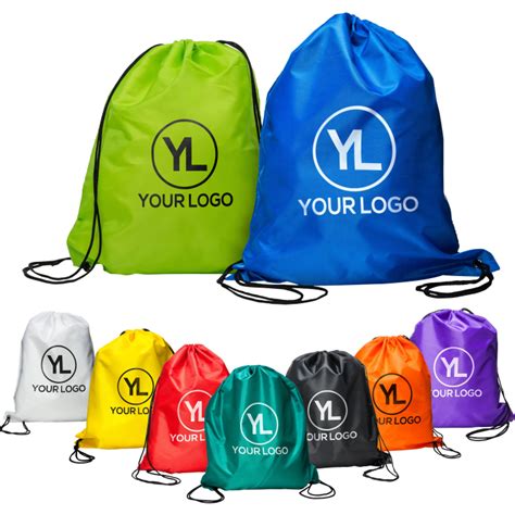 Custom Branded Colourful Drawstring Bags For Outdoors