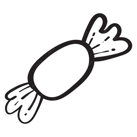 Premium Vector Candy In Wrapper Hand Drawn