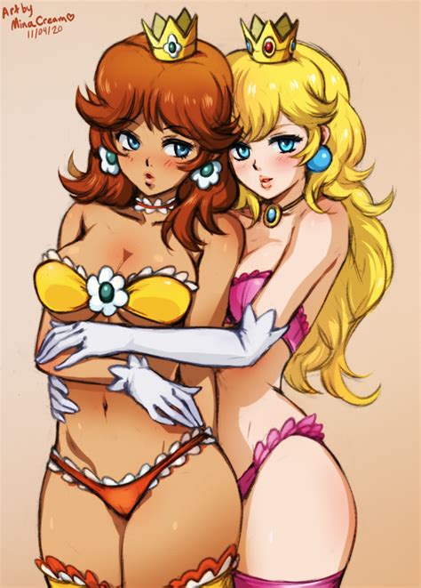 Daisy X Peach By MinaCream Hentai Foundry