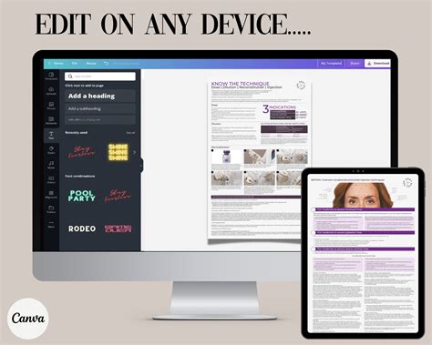 Botox Dosage Dilution Reconstitution Injection Editable Document