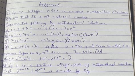Assignment1 If An Integer N∈n Is An Even Number Then N2 Is Even2 P