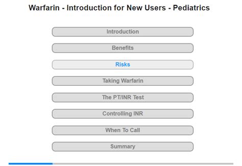 Warfarin Introduction For New Users Pediatrics