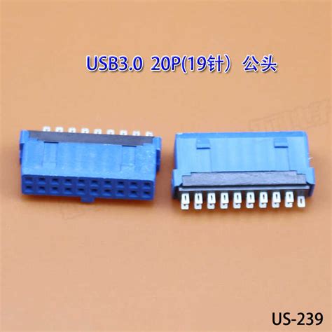 Usb Spacing 20 Solder Wire Type 30 Male Idc 20pin Chassis Internal
