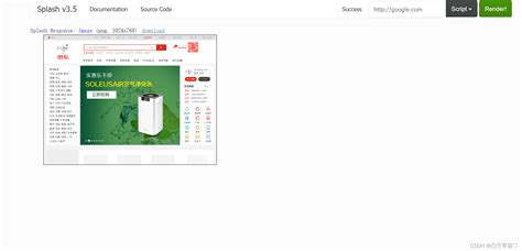 splash的使用 splash服务 csdn博客