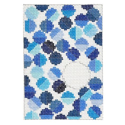 Evelyn Passport Insert Blues Needlepointcom