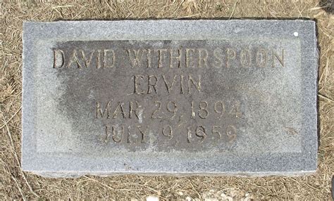 David Witherspoon Ervin 1894 1959 Find A Grave Memorial