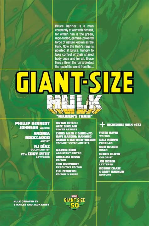 Giant Size Incredible Hulk 1 Preview Hulk Smashes Size Limits