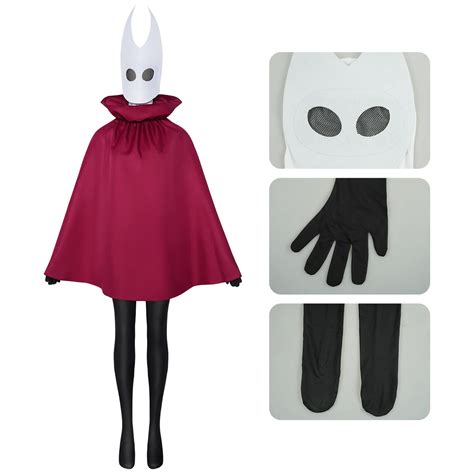 Anime Fantasy Game Hollow Knight Costume Cosplay Knight Cloak Halloween