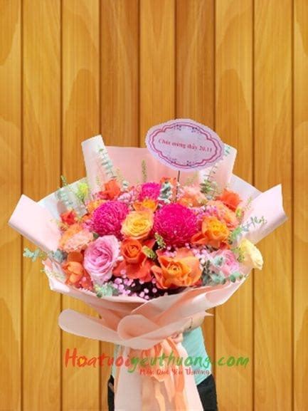 Bó Hồng Đẹp Ht0081 Hoa Tươi Ngọc Hân