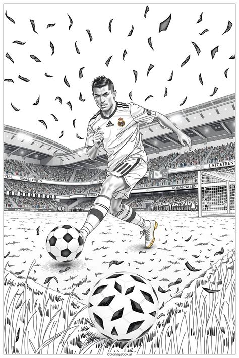 Ronaldo Soccer Player Coloring Pages 2025