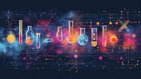 National Science Week Background Featuring A Vibrant Collage Of Science