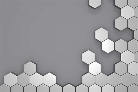 Premium Photo Modern Wall Design Abstract Background Of Hexgon 3d