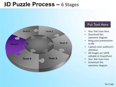 PowerPoint Design Slides Teamwork Jigsaw Pie Chart Ppt Slides