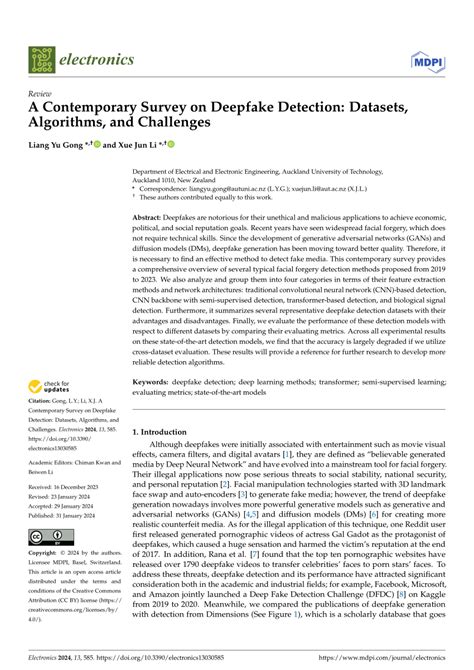 Pdf A Contemporary Survey On Deepfake Detection Datasets Algorithms
