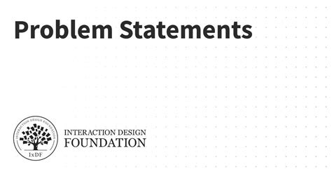 What Is A Ux Problem Statement Ixdf Interaction Design Foundation