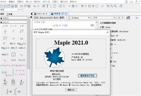 Maplesoft Maple 2021汉化版下载maplesoft Maple 2021中文免费版下载 系统之家