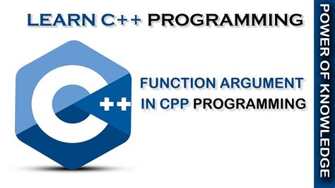 Function Argument In Cpp Programming Hindi Youtube