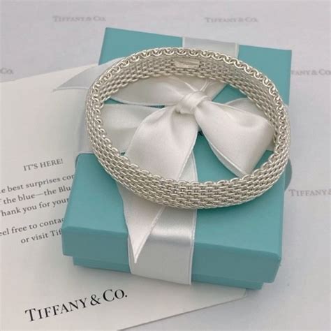 Tiffany And Co Jewelry Tiffany Co Somerset Mesh Bangle Bracelet