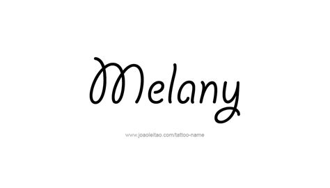 Melany Name Tattoo Designs