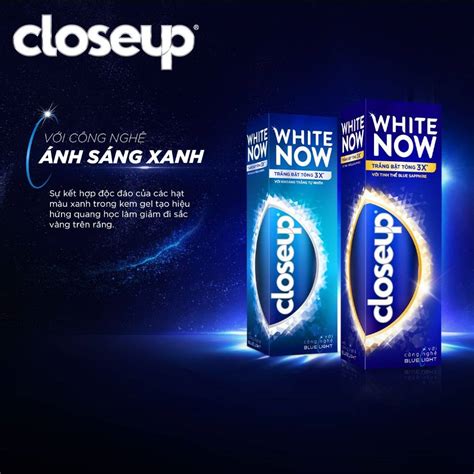 Kem Đánh Răng Closeup White Now Trắng 3x Khoáng Trắng 100g
