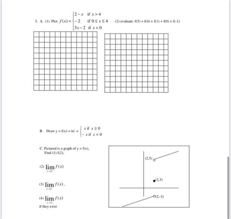 solved 3 a 1 plot f x ⎩⎨⎧2−x−23x−2 if x 4 if 0≤x≤4 if