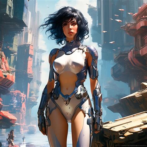 Ghost In The Shell Fantasy Art Premium Ai Generated Image